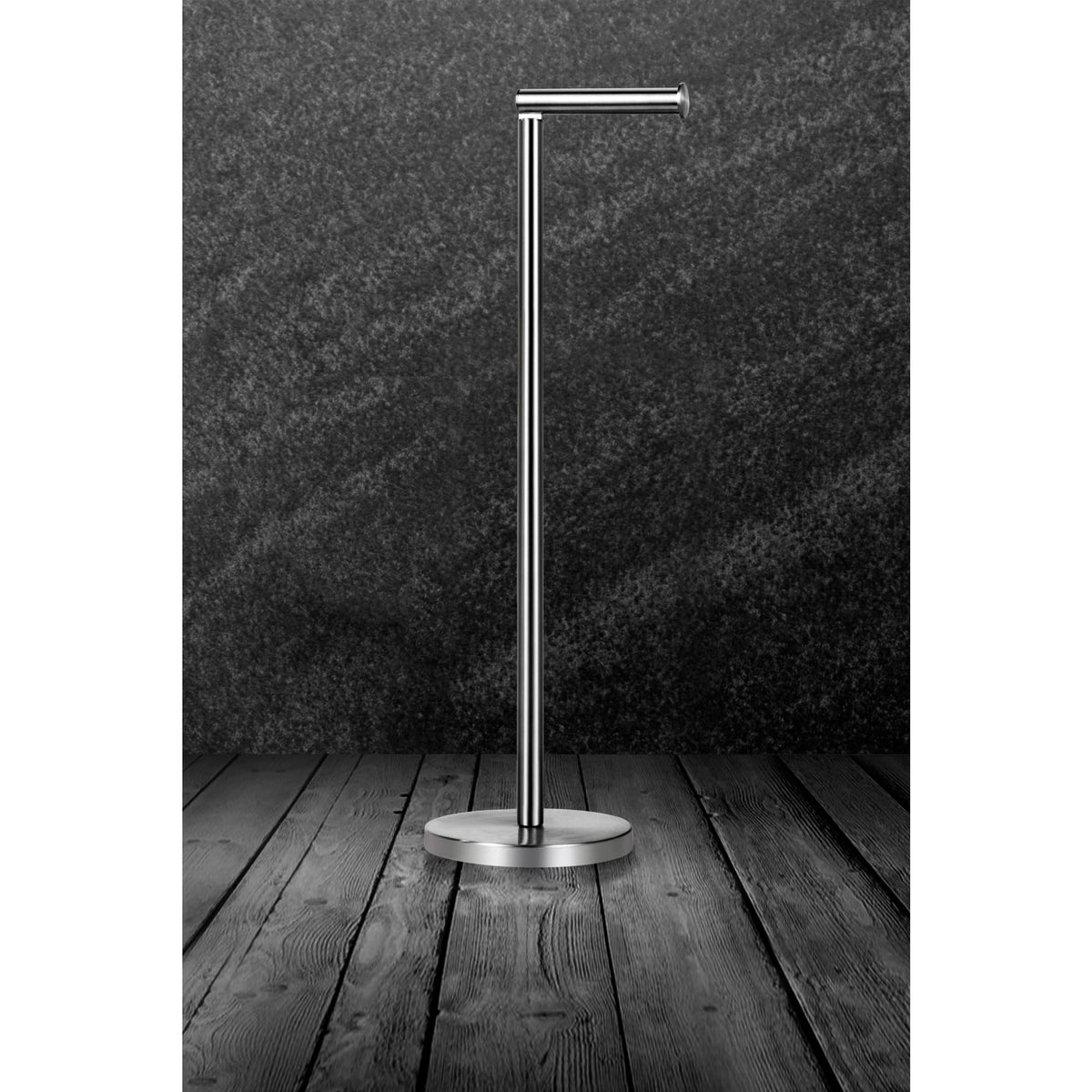 Ambrosya - Freestanding stainless steel toilet roll holder